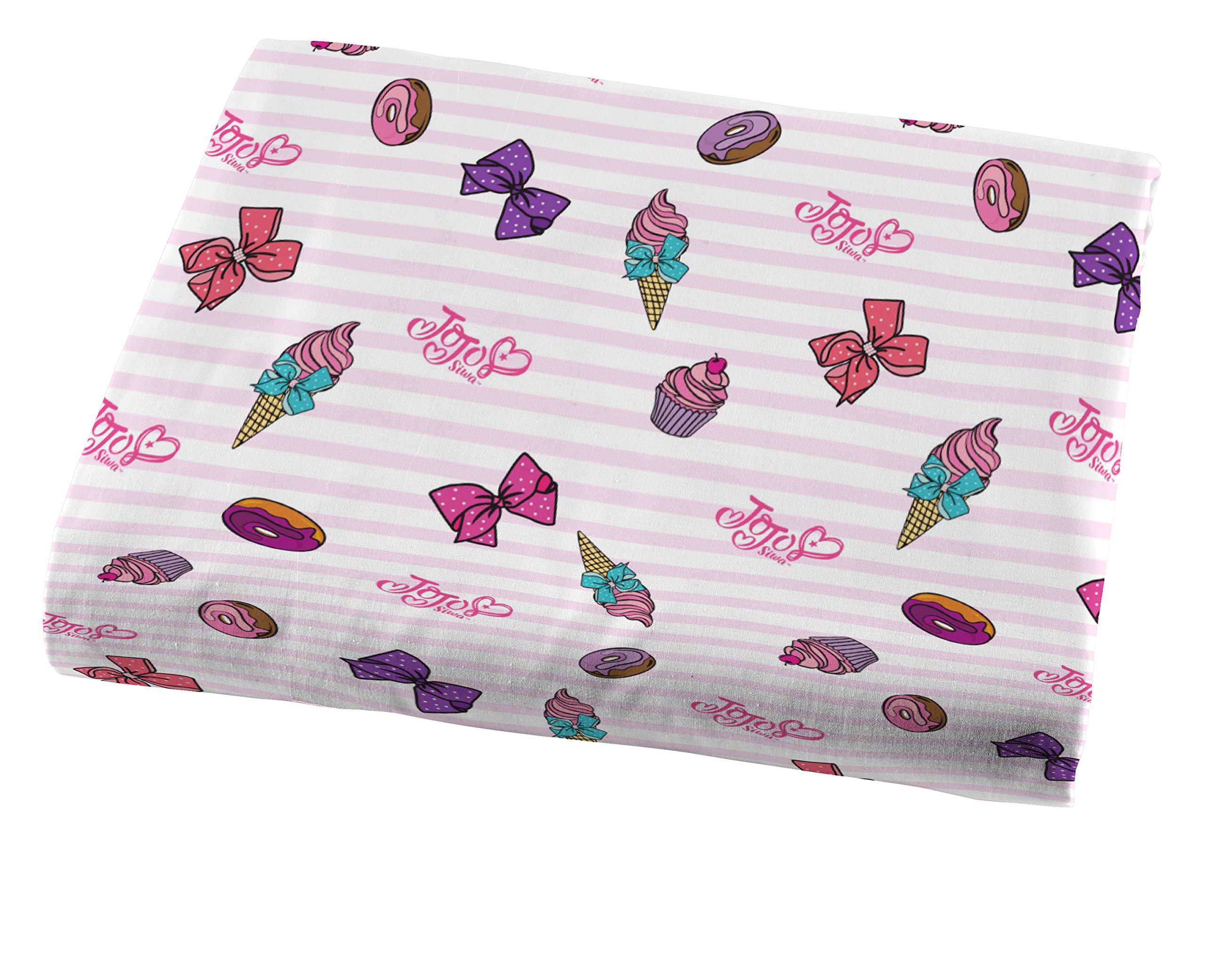 Nickelodeon JoJo Siwa Sweet Life Pink/White 4 Piece Full Sheet Set
