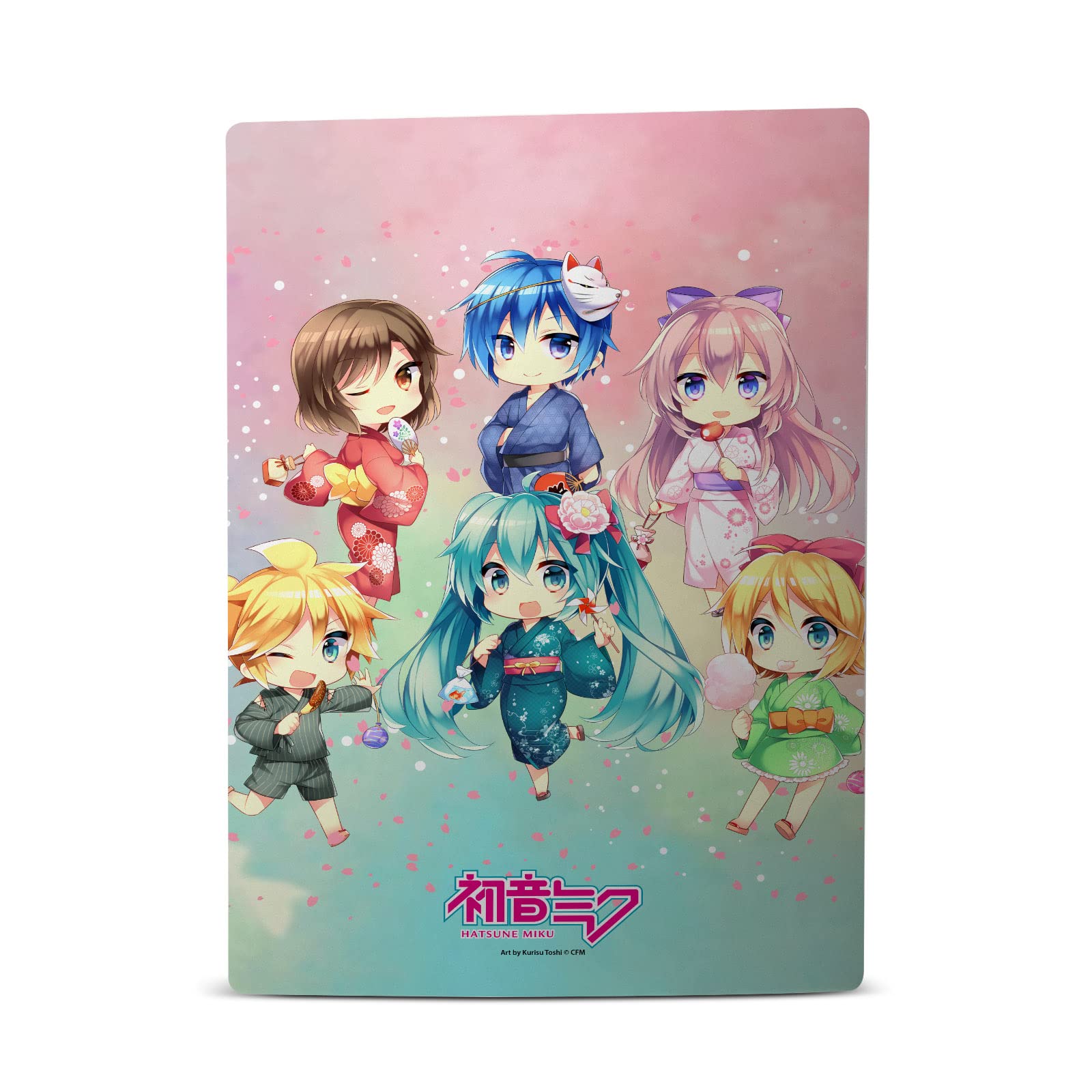 Head Case Designs Officially Licensed Hatsune Miku Characters Graphics Vinyl Faceplate Sticker Gaming Skin Decal Cover Compatible With Sony PlayStation 5 PS5 Disc Edition Console
