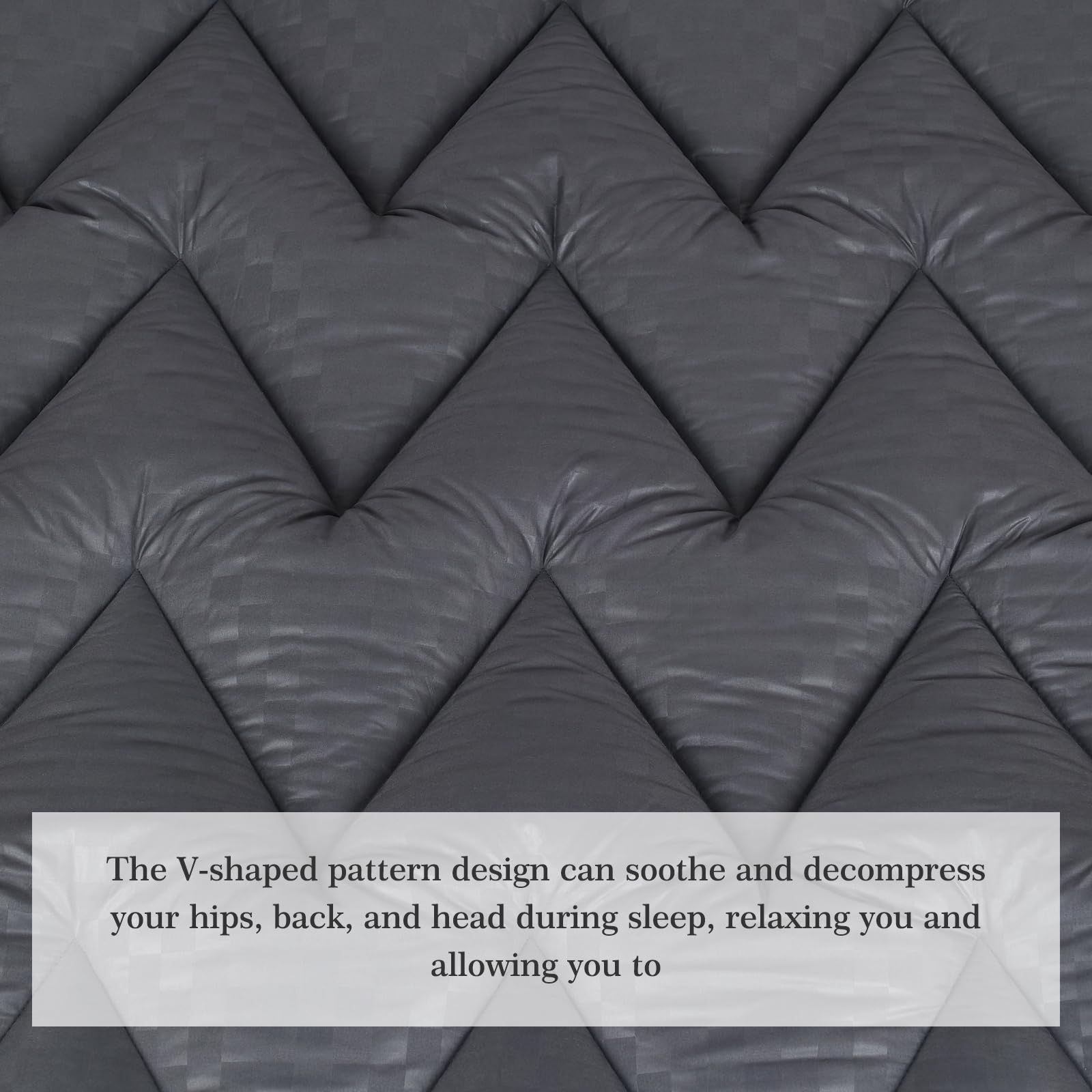 LantingMing, King Size Mattress Pad, Cooling Mattress Topper, Mattress Pad,King Mattress Protector, Mattress Topper King, 8-21β Deep Pocket (Gray, King78Γ80)