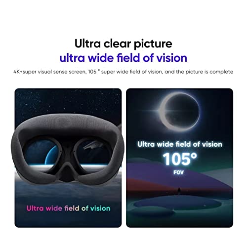 Game Accessories Compatible with Pico 4 VR Glasses All-in-One Virtual Reality 3D 4K Display .P4 VR Headset Steam VR Compatible with Metaverse Games XR2 Chip 2022 ( Color : 128G suit2 )