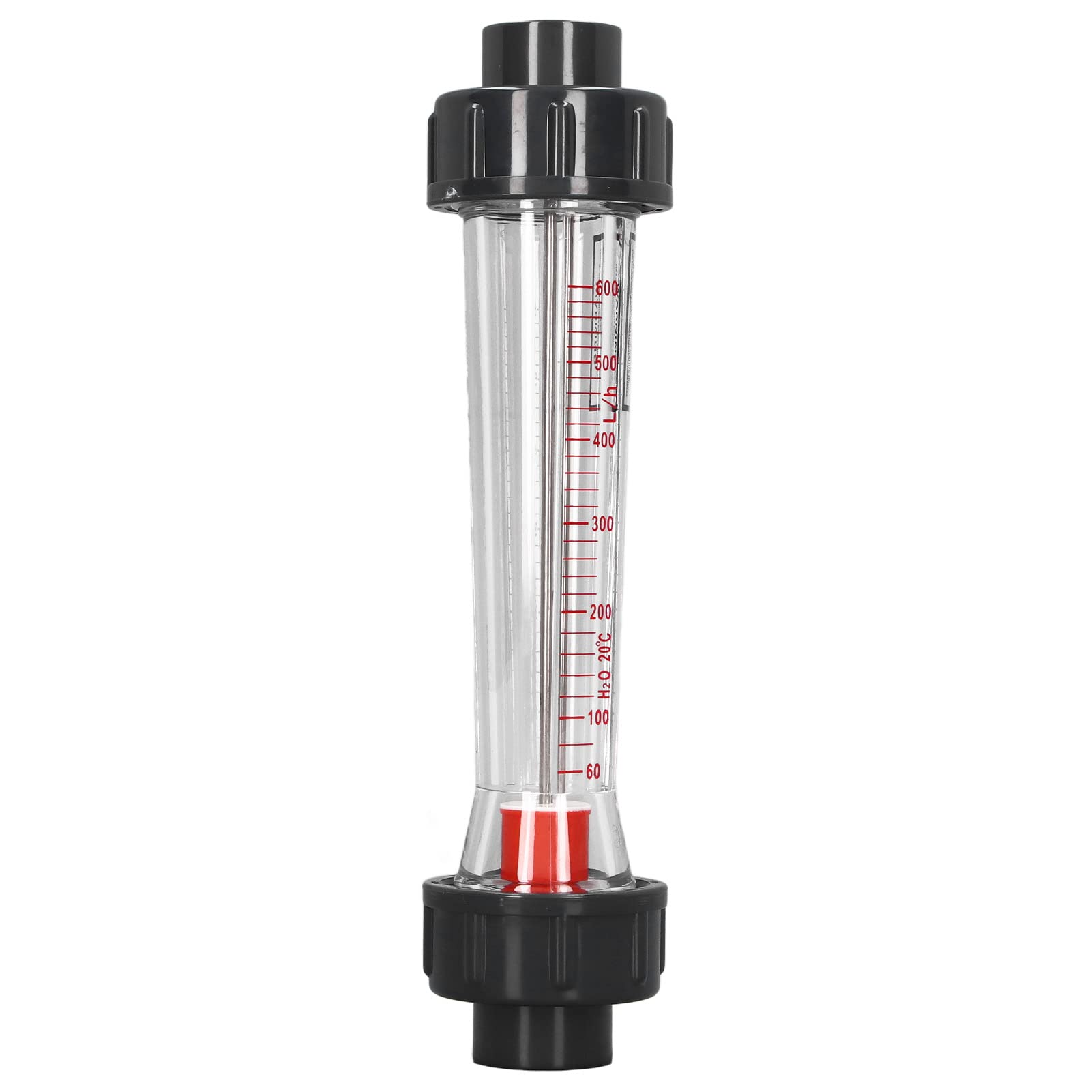 Pipe Flowmeter, ABS 4% Accuracy Level Acid Resistant Tube Flowmeter Clear Scoring Line for Light Industry for Chemical