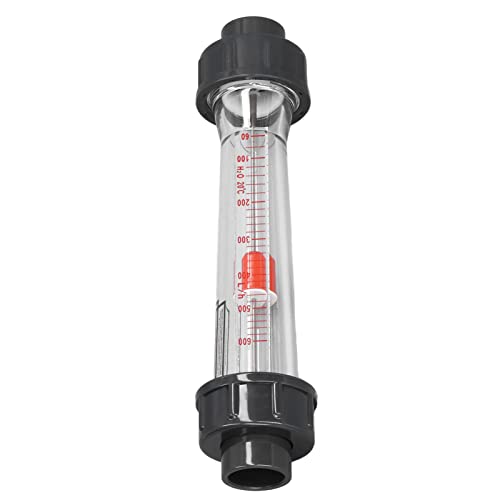 Pipe Flowmeter, ABS Clear Scoring Line Tube Flowmeter 4% Accuracy Level Acid Resistant for Pharmaceutical for Light Industry