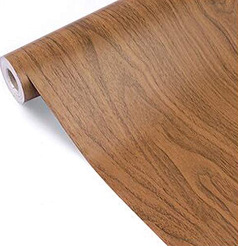 HOYOYO 17.8 x 118 Inches Self-Adhesive Shelf Liner, Self Adhesive Dresser Drawer Paper Wall Sticker Home Decoration Brown