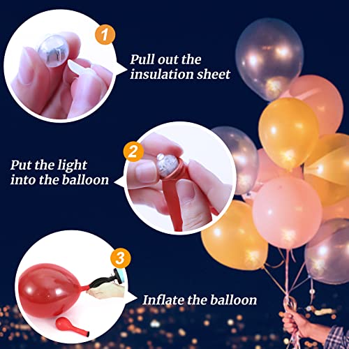 ZGWJ 100Pcs Led Balloon Lights, Mini Led Lights for Party Decorations Light up Balloons Neon Party Lights for Paper Lantern Easter Eggs Birthday Party Wedding Halloween Christmas - Flashing Green