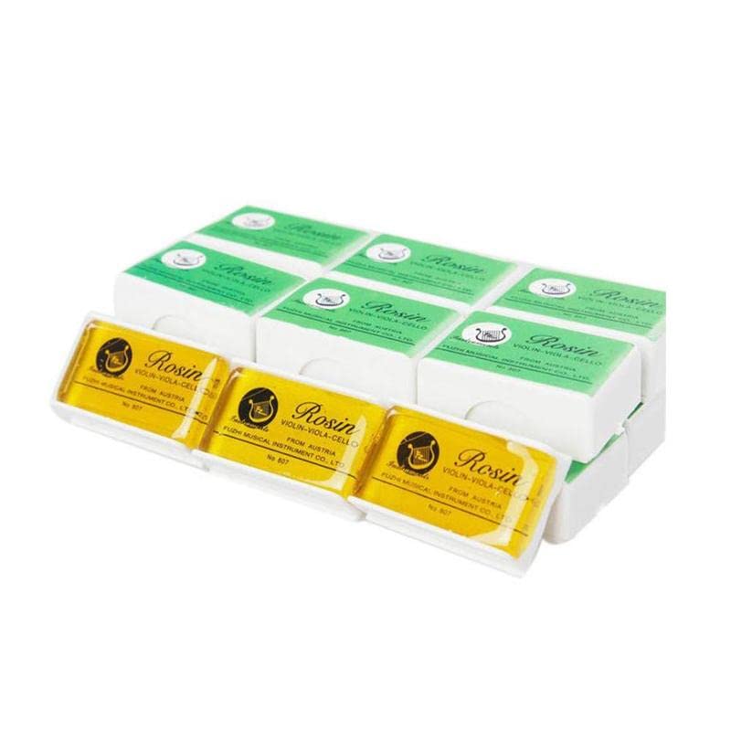 Geva Natural Violin Rosin 8 pack Violin Rosin Light Low Dust Resin Suit for Violin Viola & Cello