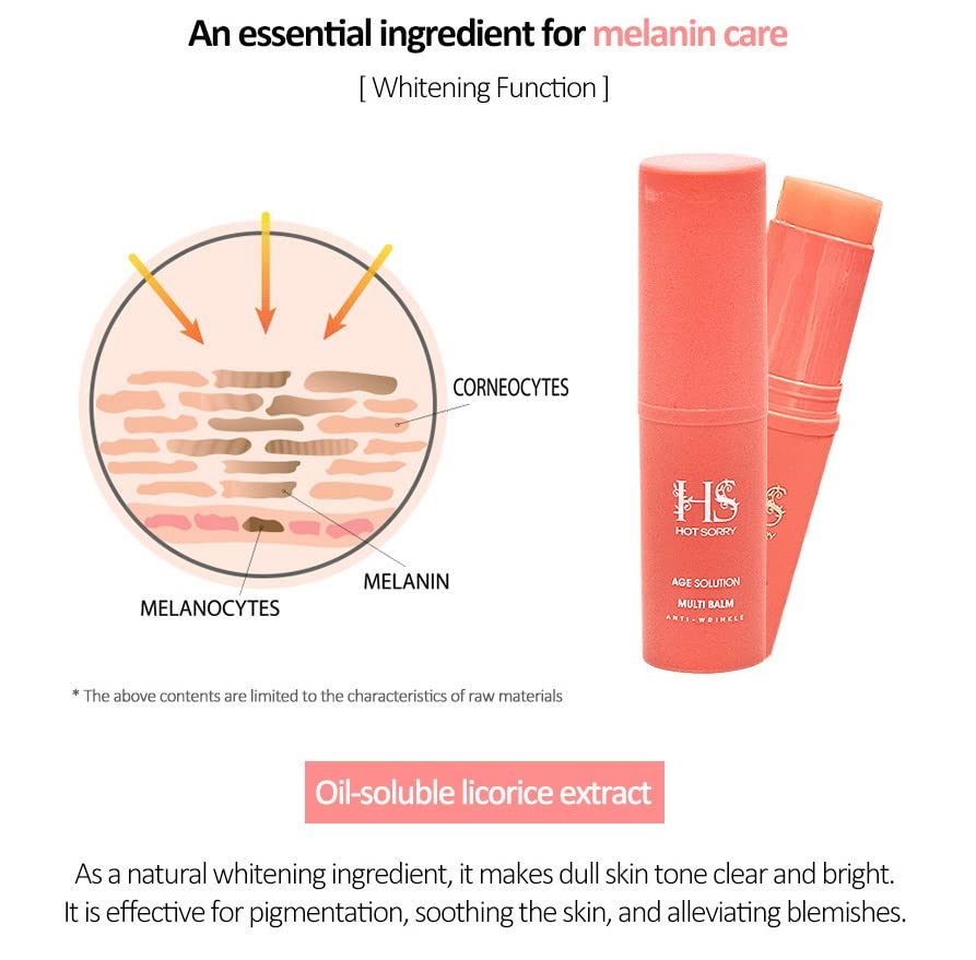 Hot Sorry Age Solution Multi Balm I Wrinkle Care I Collagen I Moisturizing I Made in Korea I (10g 0.35 oz.)