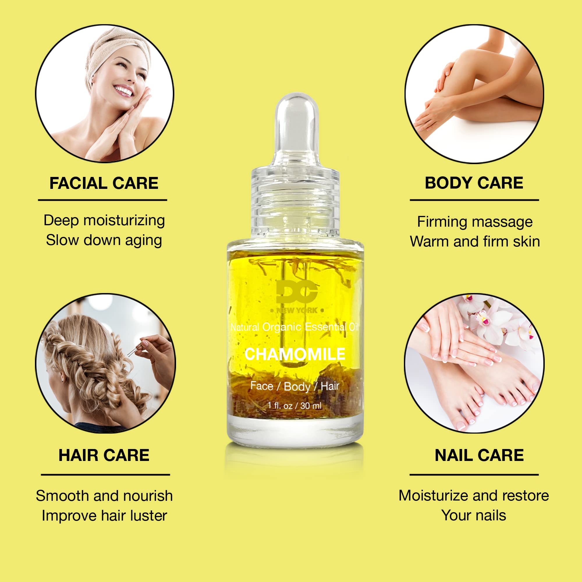 Honeysuckle Jasmine Multi-use Organic Oil for Face, Body and Hair, 100% Pure Moisturizing Oil - 30ml/1oz