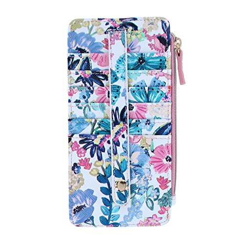 Julia Buxton Wildflower Vegan Leather Thin Card Case