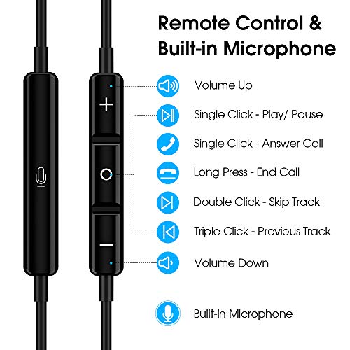 USB C Headphone 2 Pack for Samsung Z Flip 5 Fold 4, Type C Earphones Earbuds with Microphone Wired Headset for Galaxy S23 Ultra S22 Plus S21 FE S20 A53 A54 Google Pixel 7 7A 6 6A iPad 10 Pro OnePlus