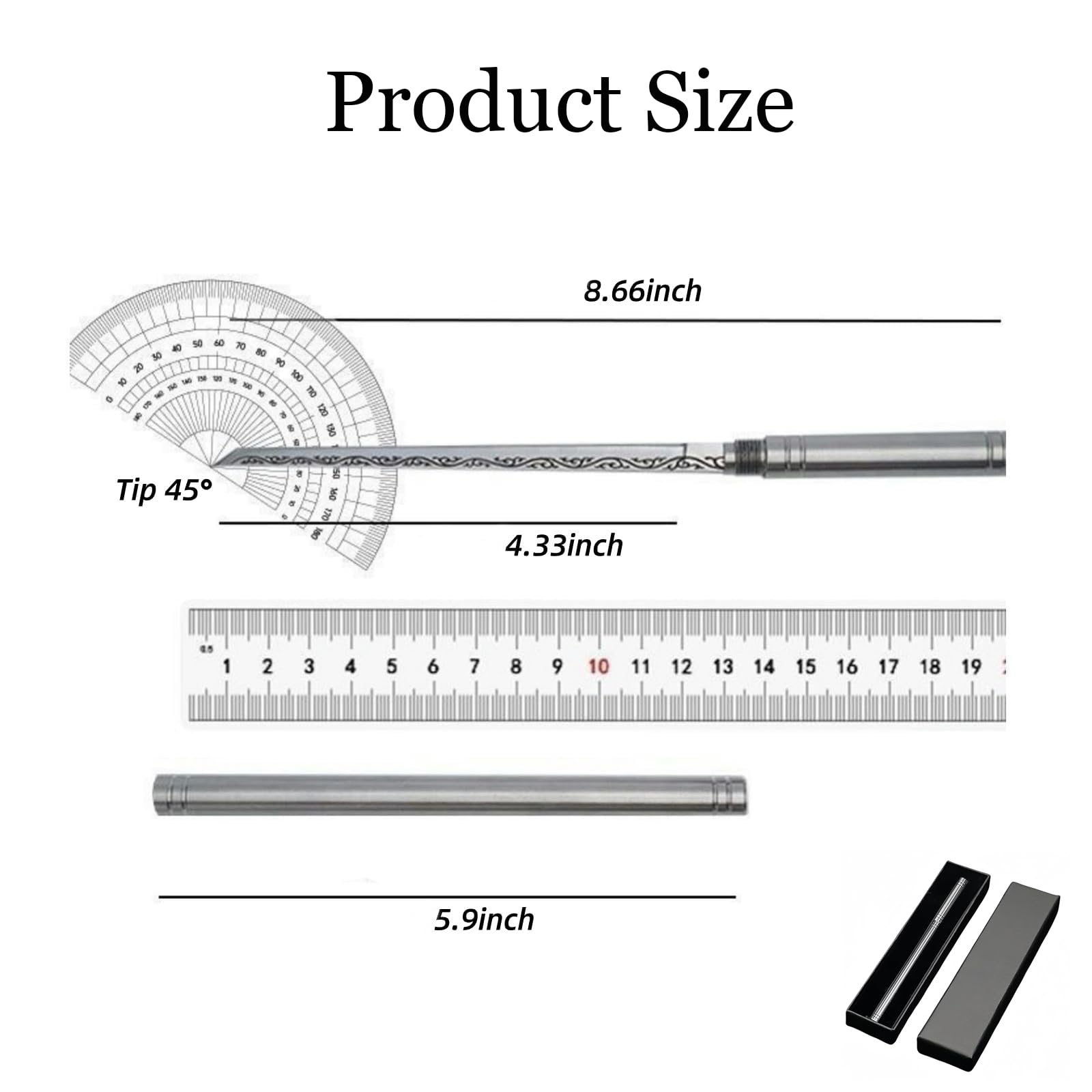 PUENBKO Multipurpose Outdoor Portable Fruit Knife with Sheath, Mini Stick Knife, Cuchillo Multiusos para Fruta Exteriores Con Funda, Stainless Steel Mini Stick Fruit Knife (1pcs)