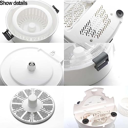 Electric Potato Peeler, Automatic Peeling Machine, One-button Drive Safe and Efficient, Vegetable Dryer Salad Dehydrator, for Commercial and Home Peel Potatoes/Pears/Apple
