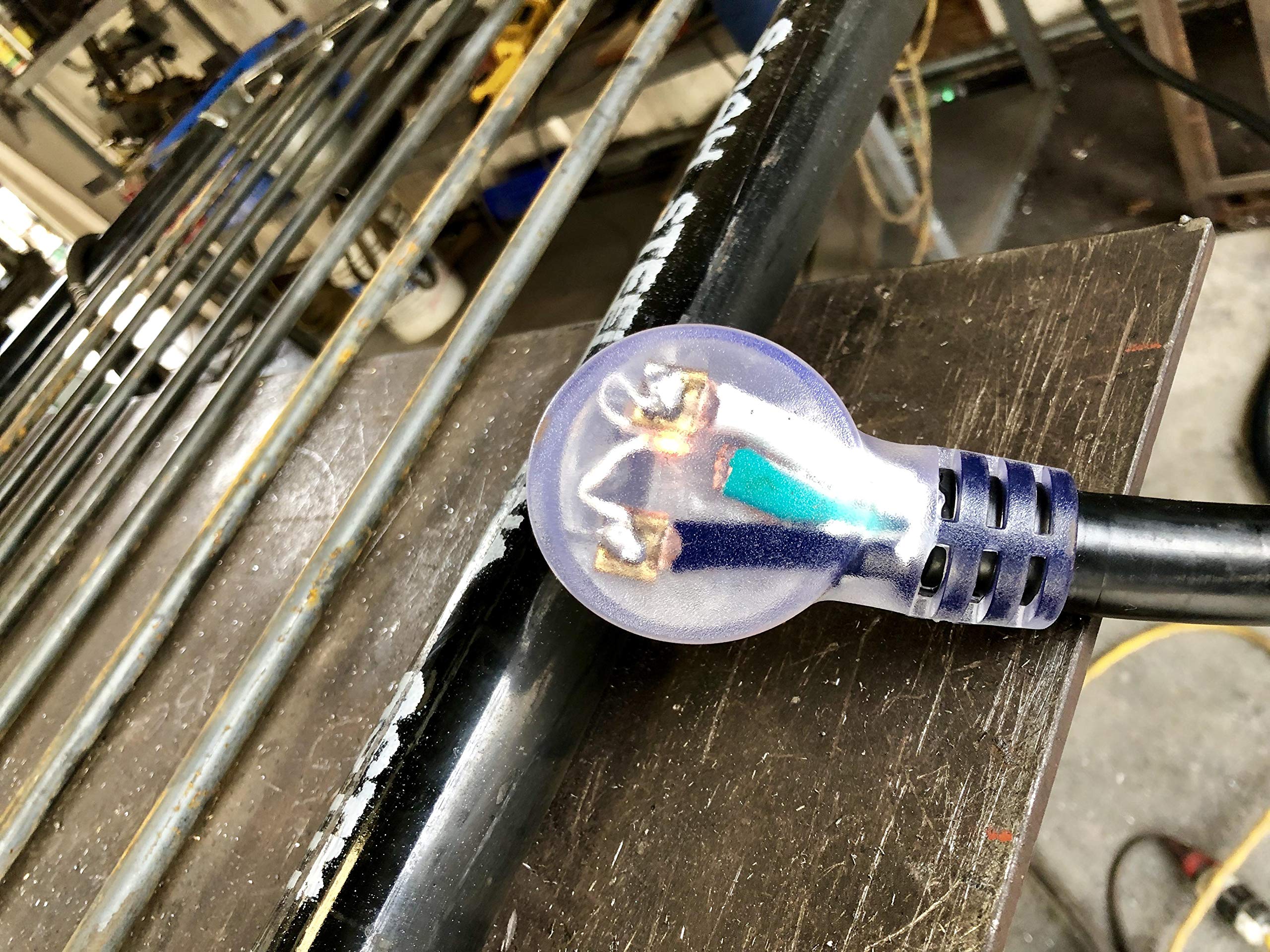 MaxWorks 80703 Heavy Duty 40 Foot 8 AWG/3C 6-50 Nema R Plug Lighted Welding Cord with ETL Approved