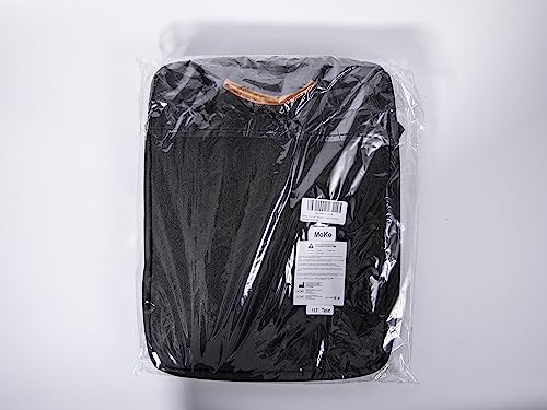 MoKo 13.3-14 Inch Laptop Sleeve Bag Fits MacBook Pro 13" M2 2022/Pro M1 Pro/M1 Max 14.2 2021, MacBook Air 13.6" M2 2022, Tab S8 Ultra 14.6", Handle Carrying Case with Shoulder Strap, Black & Gray