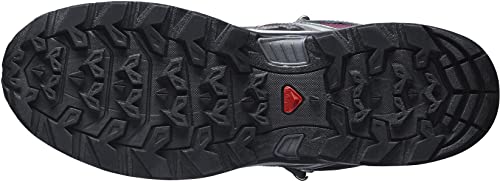 Salomon X Ultra Pioneer MID CLIMASALOMON Waterproof Hiking Boots for Women Trail Running Shoe, Wine Tasting/Magnet/Granite Green, 7.5