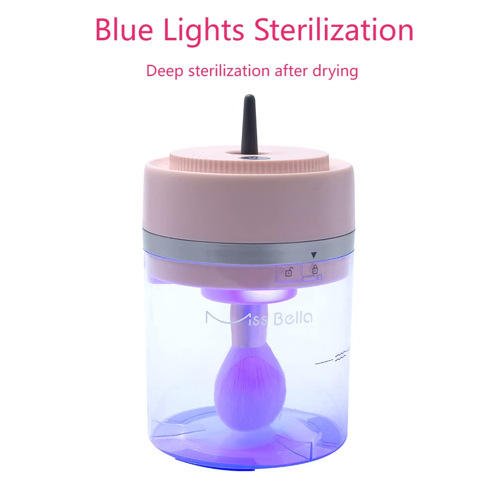 Electric Makeup Brush Cleaner Dryer Machine, USB Charging Automatic Cosmetics Brushes Cleaning Drying Machine for Almost All Size Make up Brushes