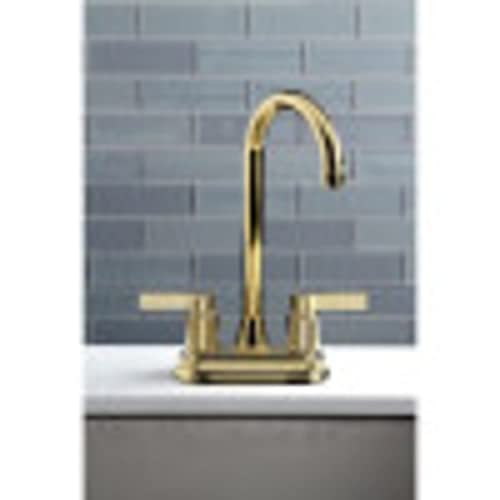 Kingston Brass KB8491NDL NuvoFusion 4-Inch Centerset Bar Faucet, 4-3/4-Inch in Spout Reach, Polished Chrome