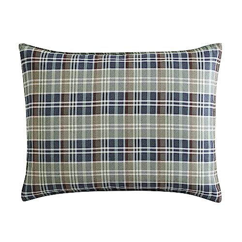 Eddie Bauer Comforter Set Reversible Plaid Alt Down Bedding with Matching Shams, Home Decor for Colder Months, Queen, Rugged Navy