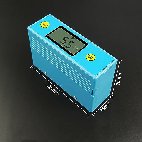 KYKYK Colorimeter, 0.0-199.9 Units (GS) Surface Gloss Meter Paint Coating Tile Surface Gloss Test Stone Light Meter Marble Brightness Tester Portable High-Precise Digital Color Analyzer