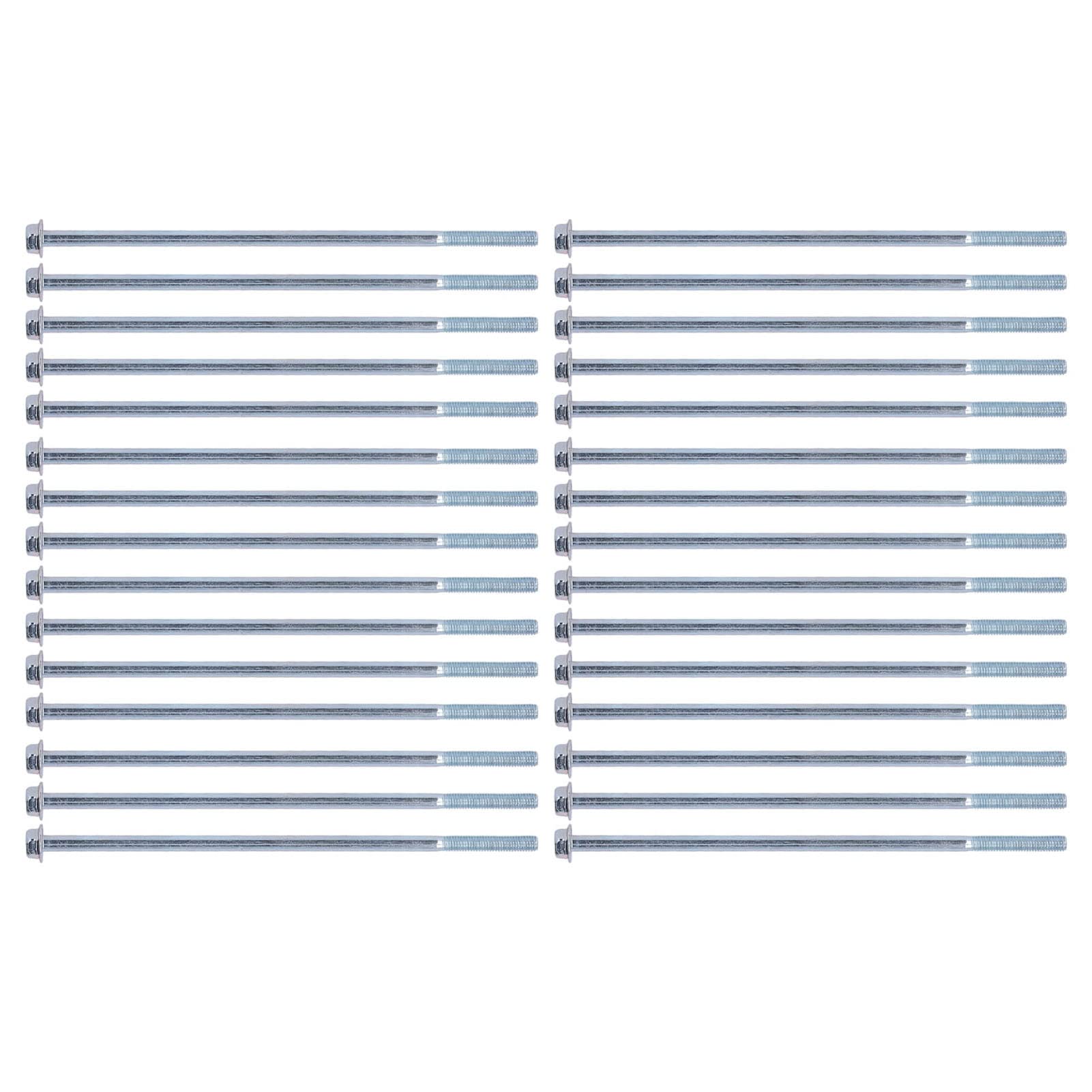 Hex Head Screws, Extended Heavy Duty Blue White Zinc Zinc Fine Finish 20 Carbon Steel Generator Hex Flange Screws (M8*205)