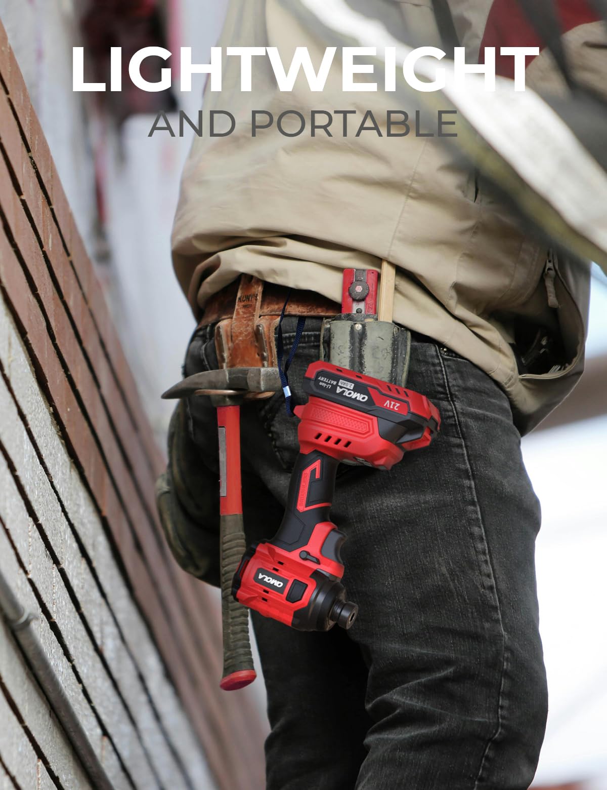 Impact Driver,2500 In-lbs,1/4" Hex Chuck,High Torque 3200 RPM,Impact Drill With A 15C 21V 2.0Ah Li-Ion Battery,Fast Charger,Brushless Motor,Suitable for Domestic And Construction Site Work