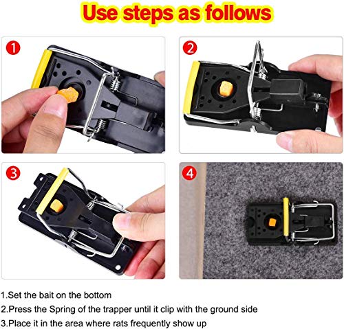 Mouse Traps, Mouse Trap Quick Effectively, Mouse Traps Indoor for Home, Safe Mice Traps for House Indoor, Mouse Traps Outdoor, Mice Trap Safe for Family and Pet 12 Pack