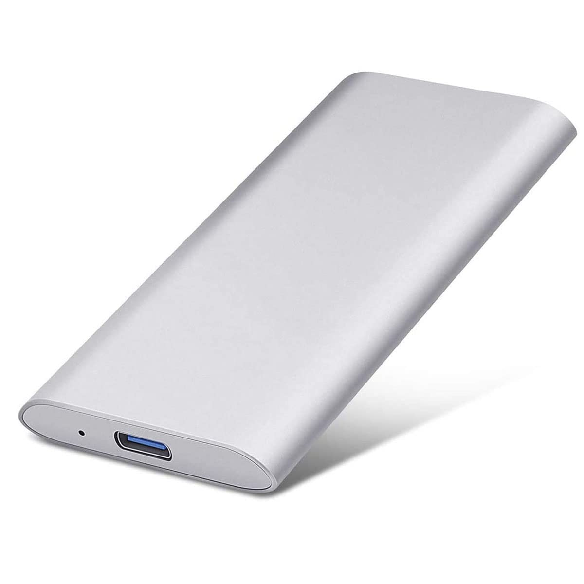 POENOWNE External Solid State Drive 2000GB high Speed USB 3.1 Type-C Protable External SSD Protable Hard Drive External SSD Compatible with PC, Laptop, Desktop and Mac (Silver)