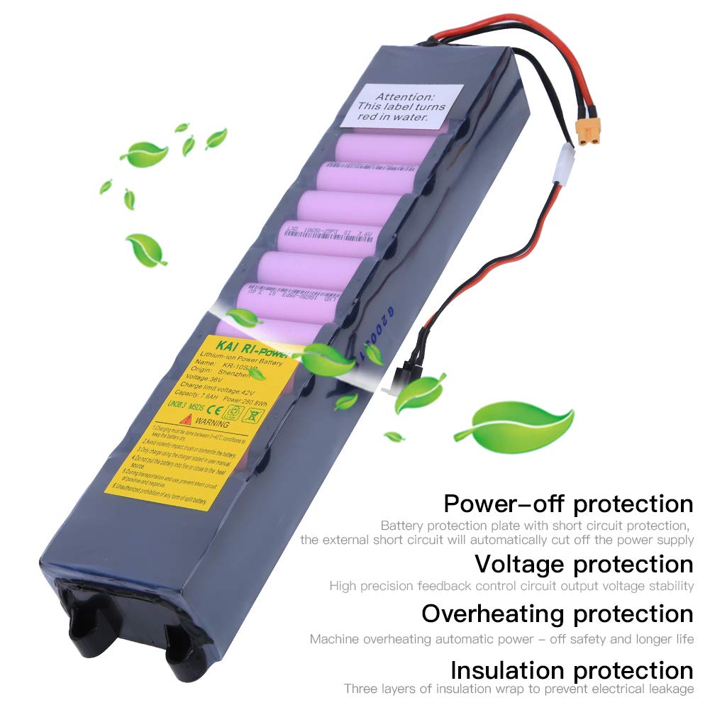 Electric Scooter Battery Replacement 36V 7800mAh Battery Pack for M365 Scooter, Large Capacity Eightfold Lithium Battery Pack