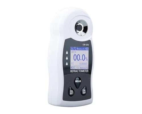 KYKYK Refractometer, Digital Display Sugar Content Meter Sweetness Content Tester Portable High Precision Sugar Content Meter for Fruit, Homebrewing, Juice, Vegetables