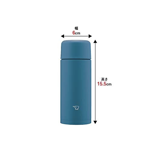 Zojirushi SM-MA25-AM Water Bottle, Screw, Stainless Steel Mug, Seamless, Direct Drinking, 8.5 fl oz (250 ml), Midnight Navy