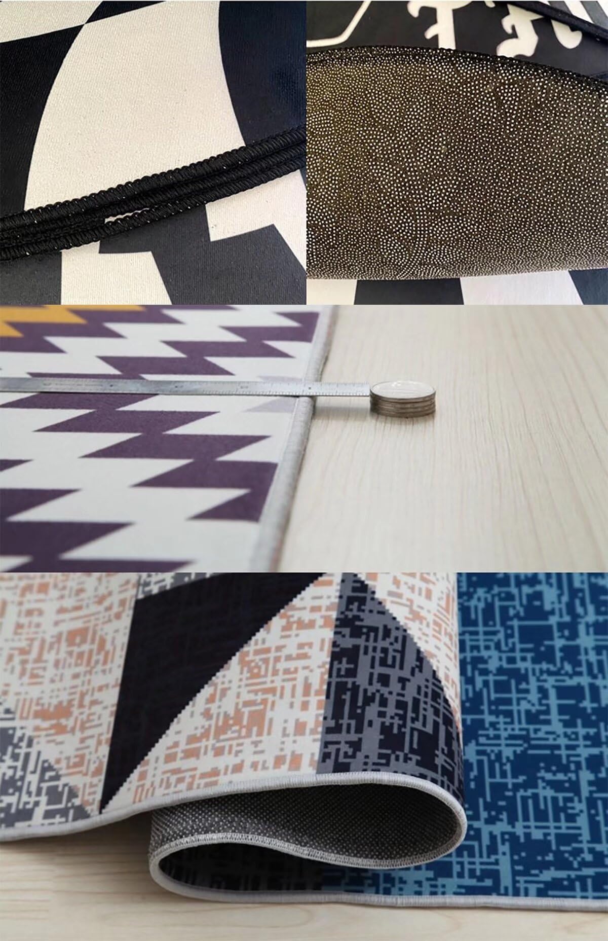 Marble Brick Bottomless Hole Floor Carpet Mat for Kids Playroom 3D Trap Optical Visual Illusion Living Room Small Area Rug Entrance Door Mats,2'x3'