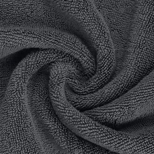 Utopia Towels 6 Piece Premium Hand Towels Set, (16 x 28 inches) 100% Ring Spun Cotton, Lightweight and Highly Absorbent Towels for Bathroom, Travel, Camp, Hotel, and Spa (Grey)