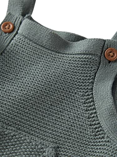 little planet by carter's unisex-baby Organic Cotton Sweater Knit Overalls, Sugar Pine, 18 Months