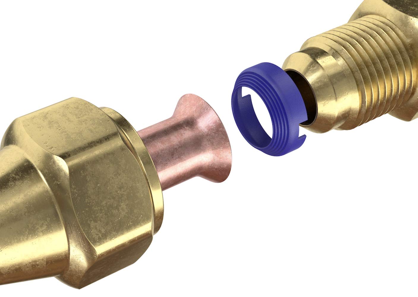 FlareSealĀ® Model MSP-0406 Leak Free SAE Flare Connections - Refrigerant Leaks Refrigeration, HVAC, Ductless, Schrader Valve or Mini Split Applications (1/4", Mini Split Pack - (2) 1/4" and (2) 3/8")