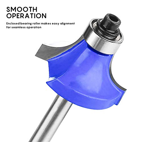 KOWOOD Router Bits Sets of 24A Pieces 1/4 Inch Shank Router Bit Set T Shape - for Commercial Users and Beginnersā¦