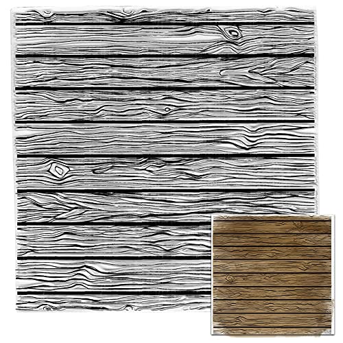 Tree Wood Grain Background Clear Stamps for Card Making Decoration DIY Scrapbooking, Wooden Strips Transparent Rubber Seal Stamps for Photo Card Album Crafting Supplies.