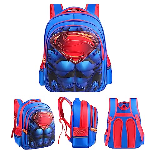 Zrutpim Lightweight Waterproof School Backpack for Kids,3D Cartoon Kids Backpack for School Boys Girls Kindergarten Elementary Toddler Backpack(blue)