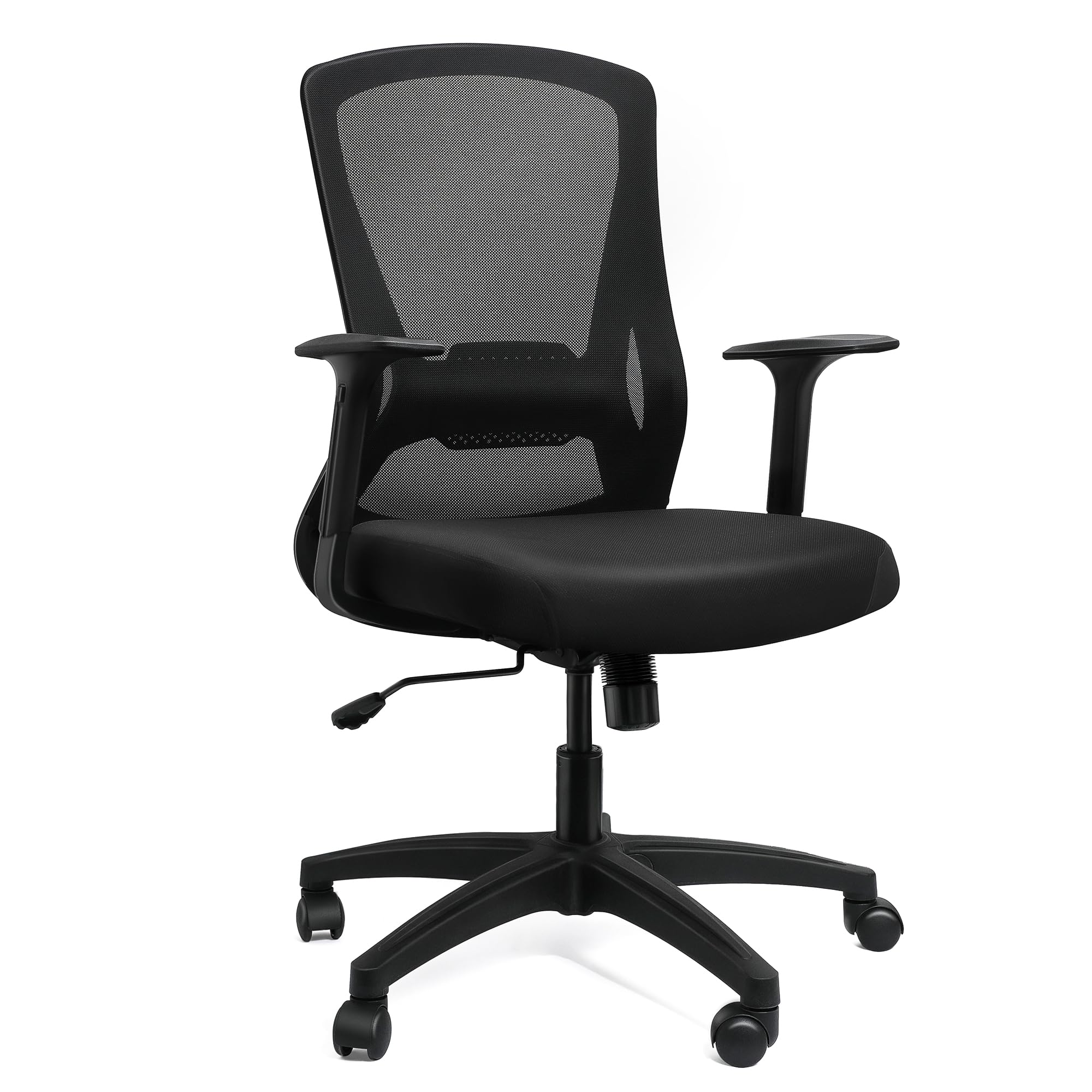 Modern Ergonomic Swivel Computer Office Desk Chair with Adjustable Height Lumbar Support for Home Study