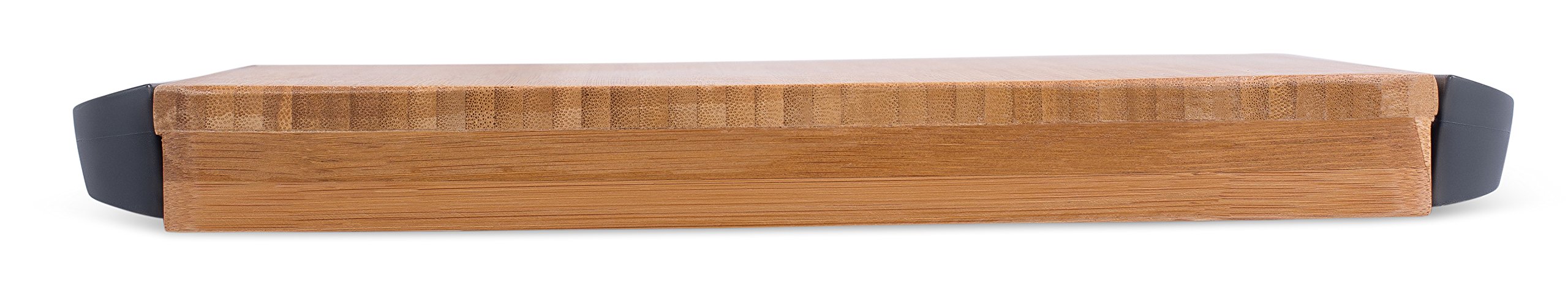 Internet’s Best Bamboo Cutting Board with Removable Drawer - Prep Storage - Chopping Slicing Wood Block Kitchen Board