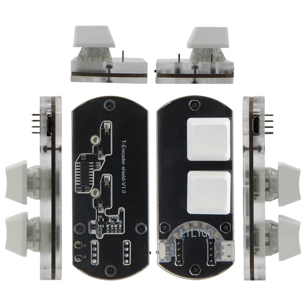 Jteyult T-Encoder V1.0 CH552 Customize Macro with APA102 RGB LED Development Board T-Encoder Button Expansion Module