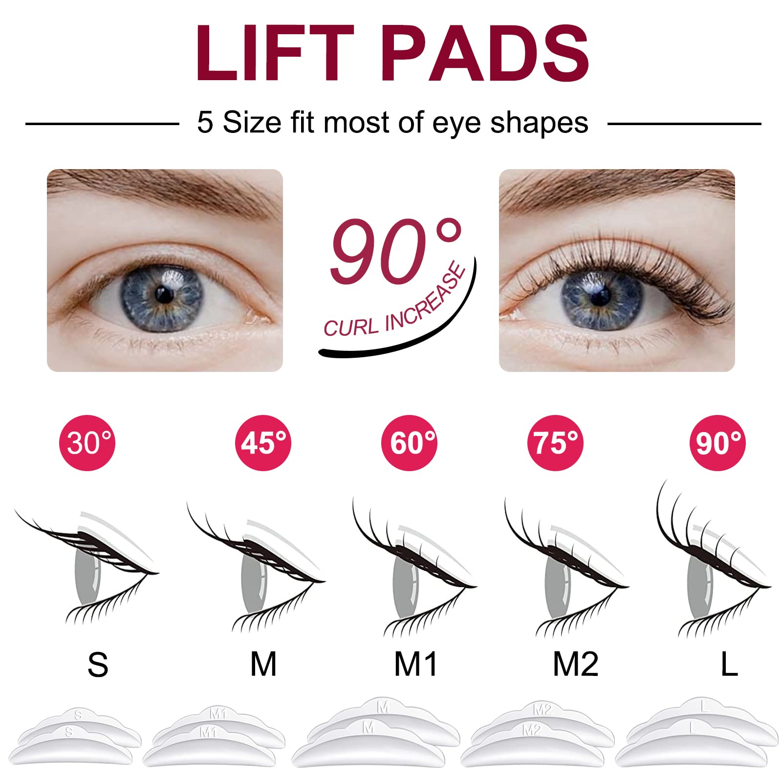 Lash Lift Kit Eyelash Perm Kit - 2023 Upgraded Semi-Permanent Curling Lash Perm kit Professional Eyelash Lash Extensions For Beautify Your Lashes, Long Lasting Wave Lash Curling Home or Salon Use