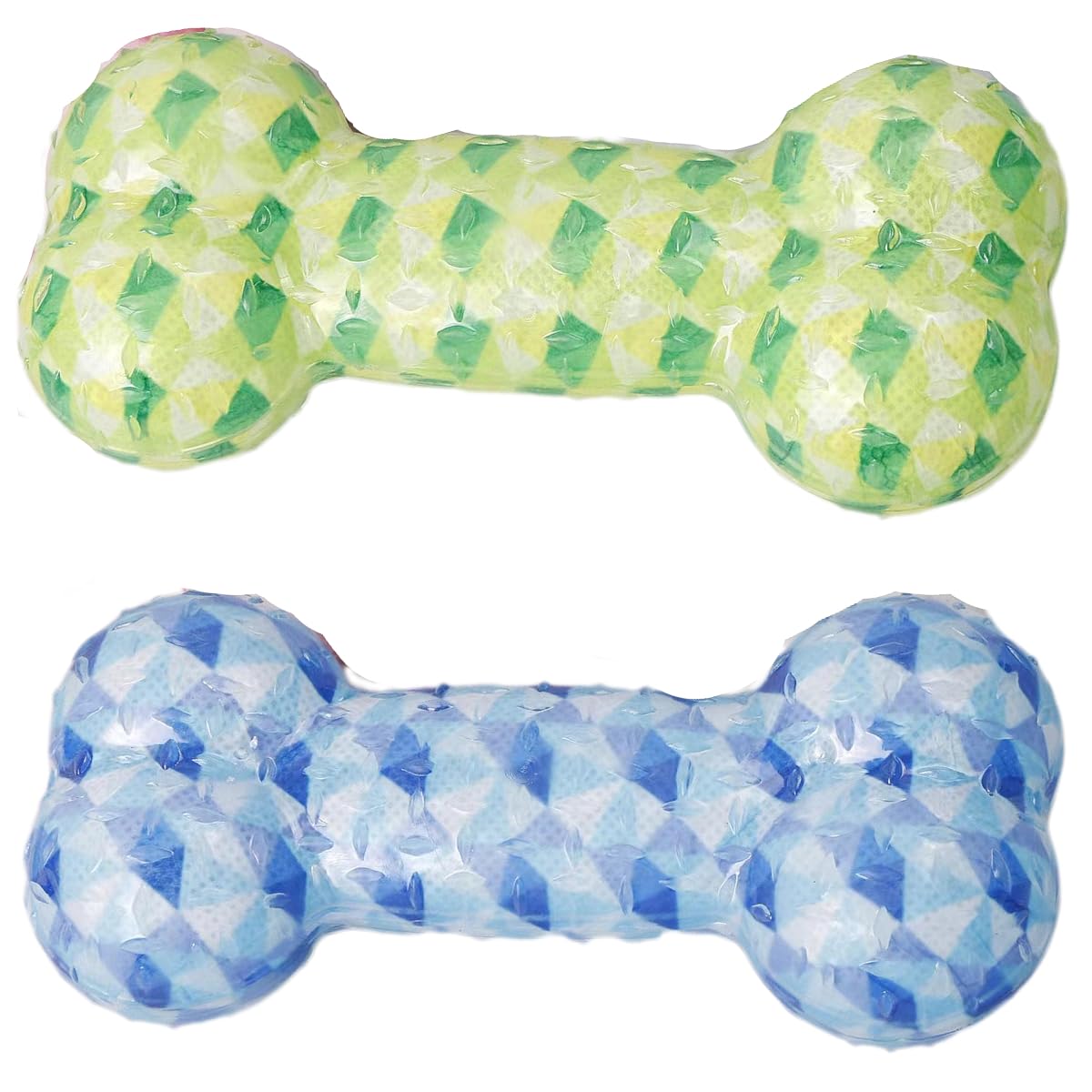 LOQNXQZC Pet molar toy ringing bone dog chewing biting bone molar Rod interactive rubber dog bite training dog, 6.3x2.9x1.6 inch *2