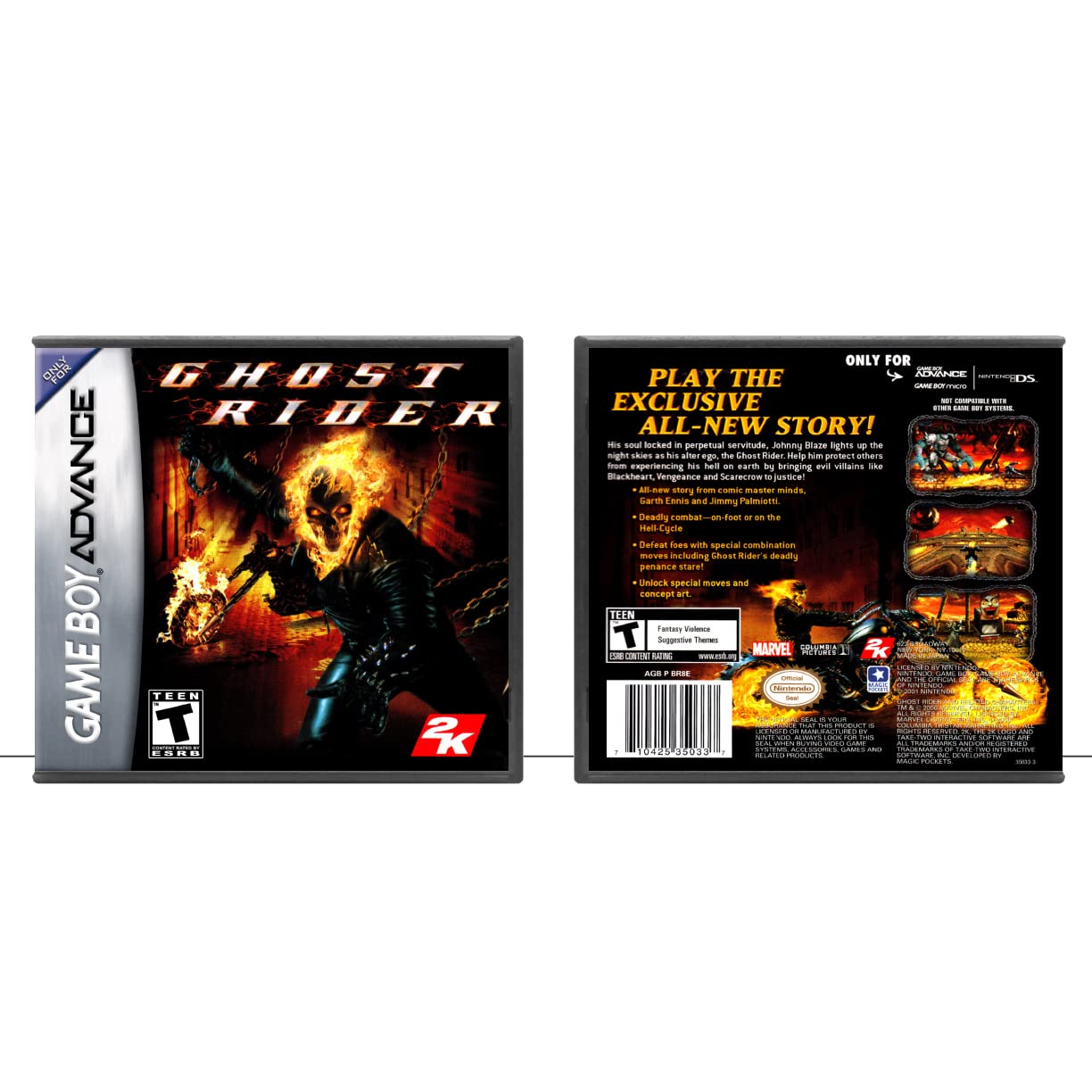 Ghost Rider | (GBA) Game Boy Advance - Game Case Only - No Game