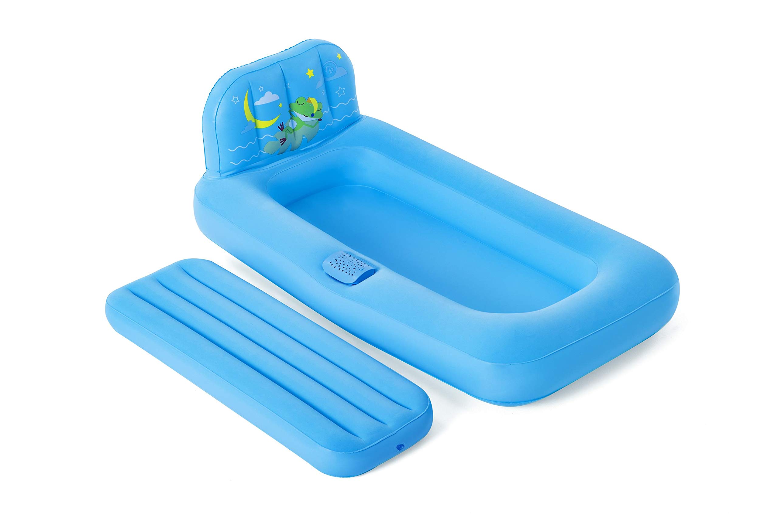 Fisher-Price Dream Glimmers Comfort Kids Airbed, Blue | Projects Stars & Night-Light onto Ceiling | Great for Toddlers Ages 2-4