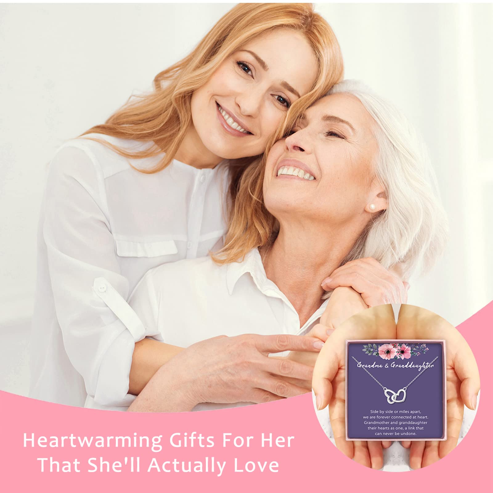 Gifts for Grandma, Grandma Granddaughter Necklace