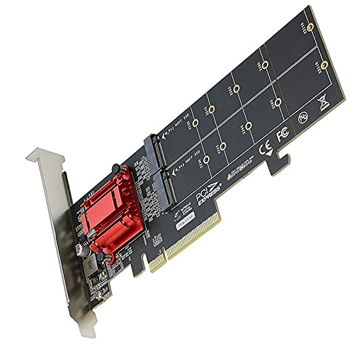 LABELLE NVMe PCIe Adapter,M.2 NVMe SSD to PCIE 3.1 X8/X16 Card Support M.2 (M Key) NVMe SSD 22110/2280/2260/2242