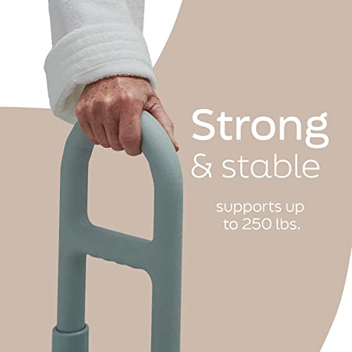 Medline Bathtub Grab Bar w/ Microban β Bathroom Wall Support Handle, Non-Slip Shower Bar, for Elderly, Seniors & Handicapped β 250 Lbs. Capacity