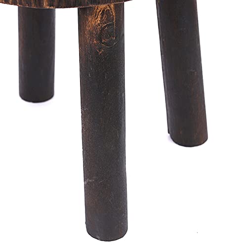 iayokocc Wooden Stool Display Stand, Mini Round Stool Bonsai Holder, Flower Pot Rack, Plant Stand Potted Display Shelf for Office Dining Room Indoor Outdoor Decor