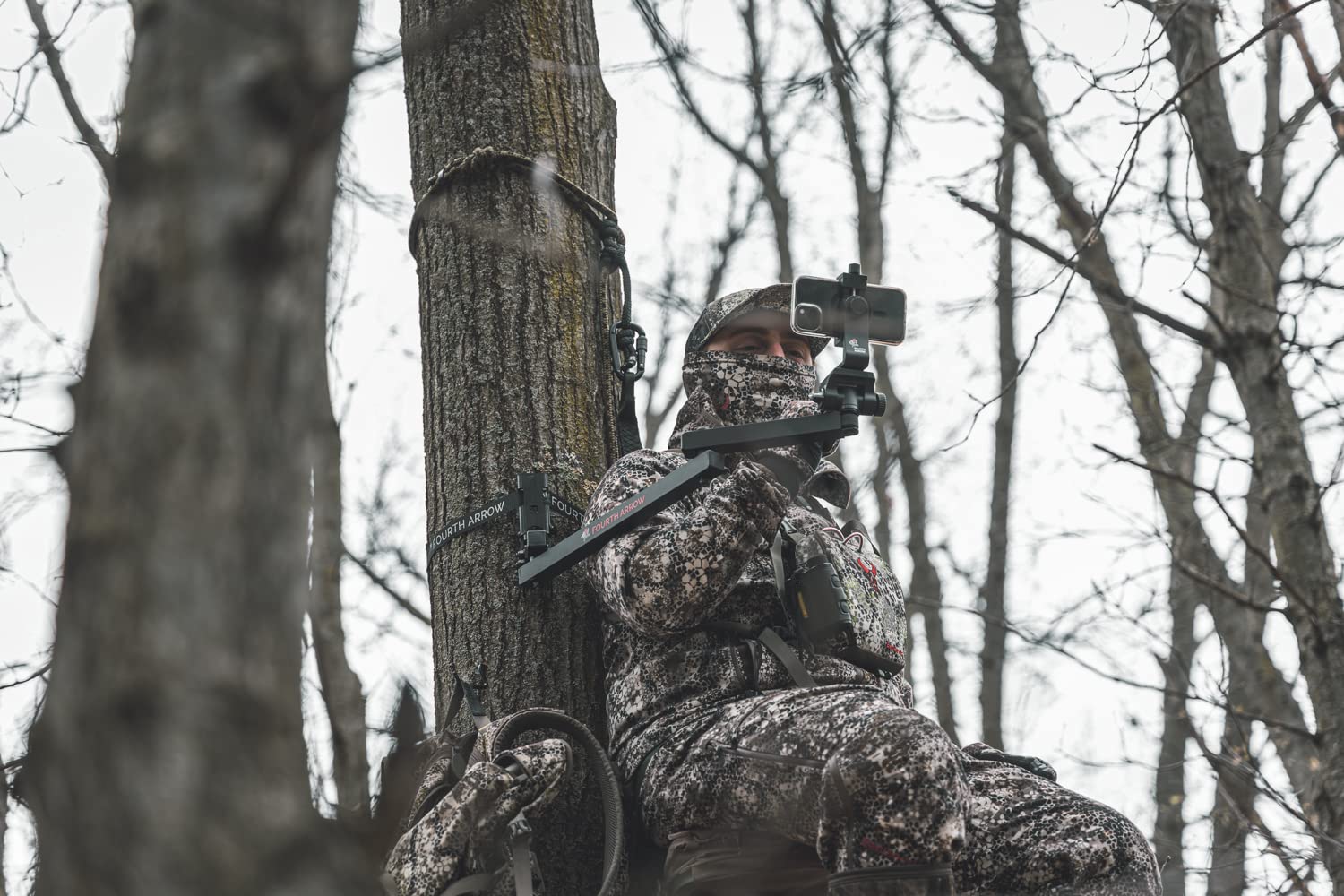 Fourth Arrow Camera Mounting Arm for Filming Hunts - Fourth Arrow Baton Beginner Arm With Video Head for Small Cameras & Cell Phones, Lightweight Durable & Versatile, Easy to Use, Wide Range of Motion
