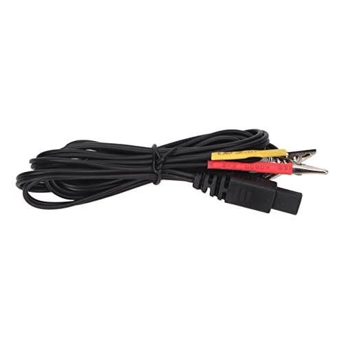Kadimendium TENS Electrode Wire, Clip Electrode Test Cord Wide Applicability Potable Size Simulated Massage for Digital Therapeutic Machine for Slimming Massager