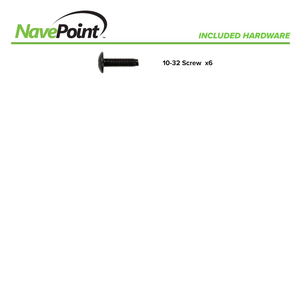 NavePoint 7U Blanking Panel, Slotted, Flanged, 19 inch Wide Network Server Rack or Server Cabinet, Filler Panel, Steel, Hardware Included